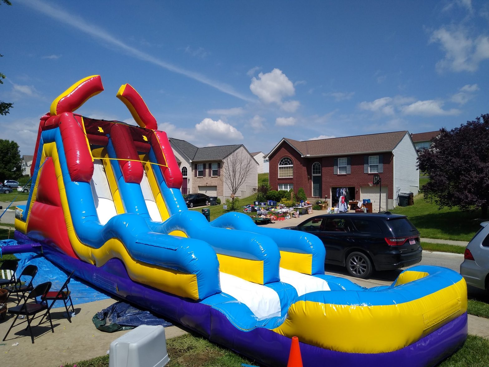 Monster 18 Foot Dual Lane Waterslide – Leap'n Lizards Bounce Houses