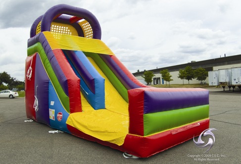 Wacky 18 Foot Dry Slide – Leap'n Lizards Bounce Houses