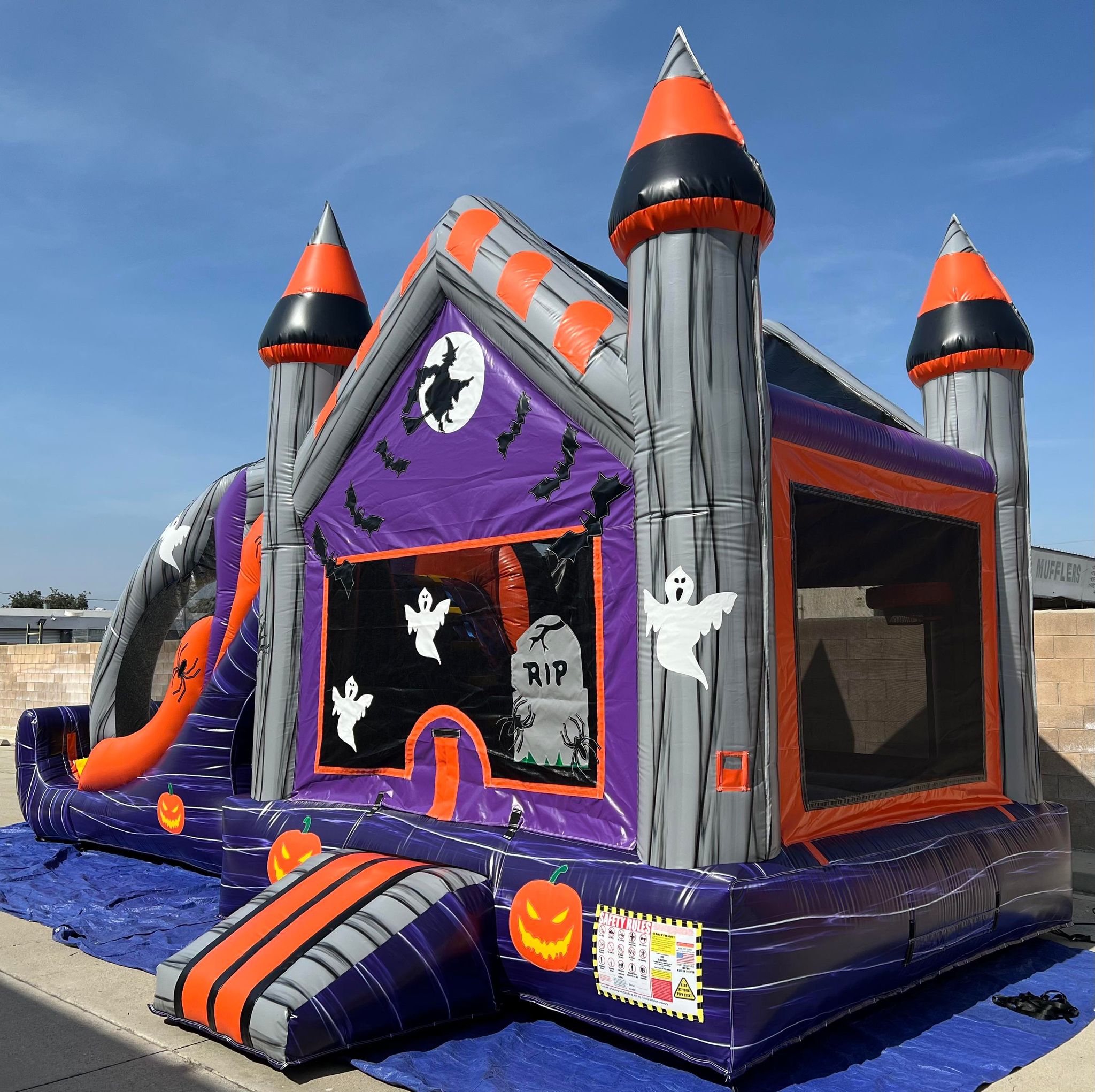 Halloween Combo Bounce House and Slide – Leap'n Lizards Bounce Houses